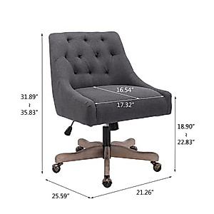 FATFISH Swivel Shell Chair for Living Room/Modern Leisure Office Chair