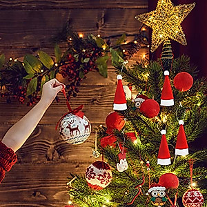 cobee 20 Pcs Christmas Cutlery Holders, Christmas Santa Hats Silverware Holders, Xmas Hat Tableware Cutlery Bags Christmas Pocket Knifes Forks Holders Dinnerware Decorations for Home Party