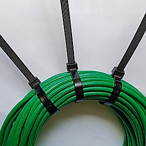 Zip Ties 4 inch 500 pcs Cable Zip Ties with 40 Pounds Tensile Strength, Black Cable Ties, Heavy Duty Self-Locking Black Nylon Tie Wraps for Indoor and Outdoor (4 inch 500 pcs, Black)