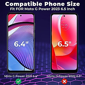 SURBUID (3 Pack Designed for Motorola Moto G Power (2023) Tempered Glass Screen Protector [Not Fit for 2020-2022 Model], Anti Scratch, Bubble Free, Touch Sensitive, 9H Hardness, HD Clear