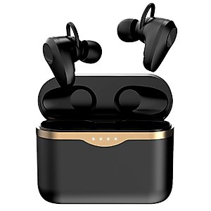 Srhythm Soulmate Series S5 Active Noise Cancelling Earbuds, Wireless ANC Bluetooth 5.1 Earphones with 50 Hours’ Playtime HiFi Stereo Deep Bass and Touch Control for Sports,Travel