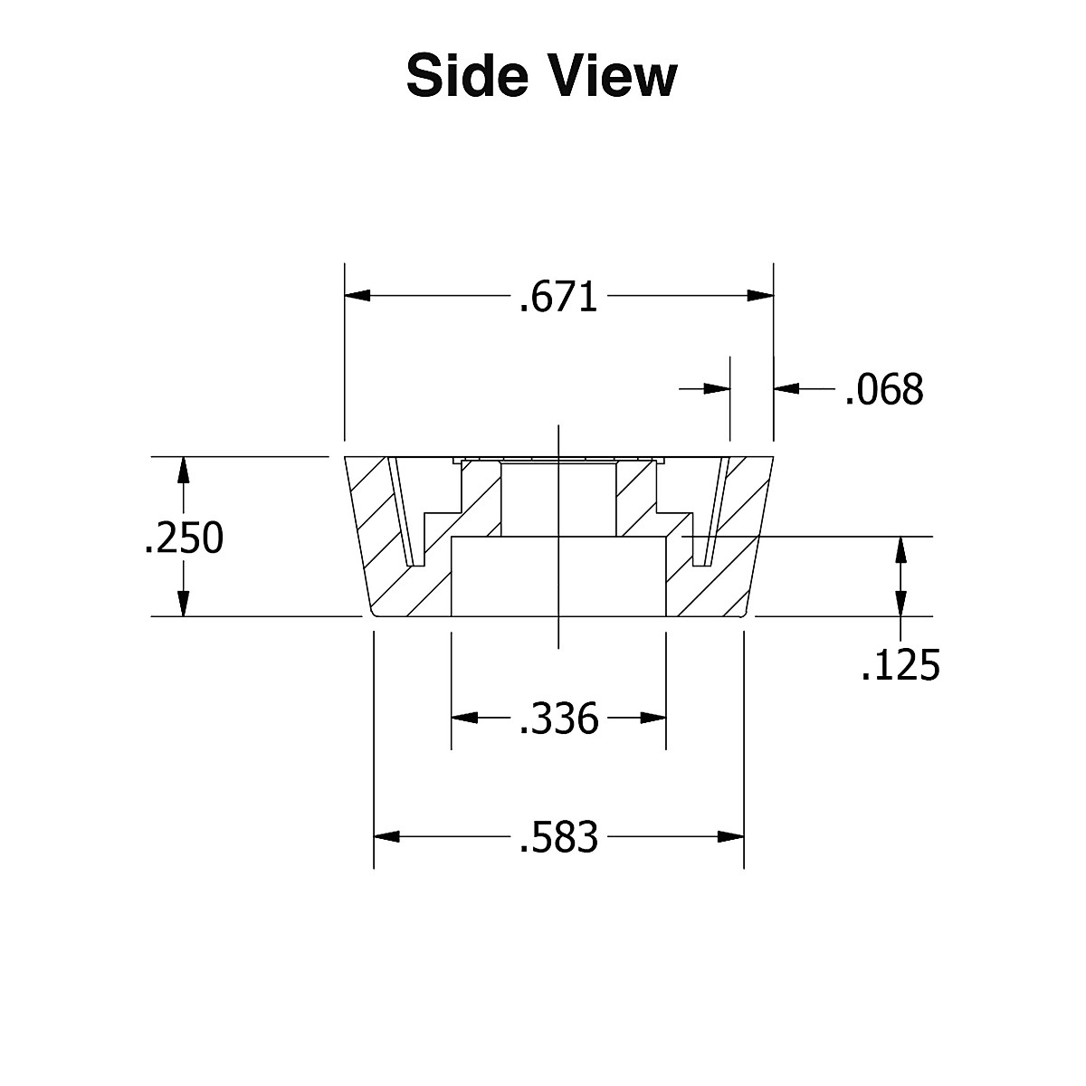 20 Small Clear Round Rubber Feet W/SCREWS- .250 H X .671 D - Made in USA - Food Safe Cutting Boards Electronics Crafts #