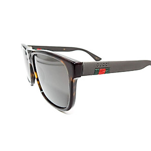 Gucci Polarized Grey Square Men's Sunglasses GG0010S 003 58