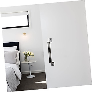 Mikikit Sliding Door Handle Barn Door Handles Black Easy Installation Sturdy for Kinds of Heavy Duty Doors