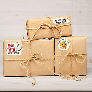 Wailozco 200 PCS Beautiful Things Inside Stickers,Funny Small Business Envelopes Stickers for Business Packages/Handmade Goods/Bags,Halloween Theme Small Shop Business Stickers for Envelopes Seals