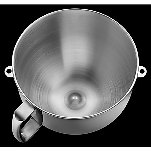 KitchenAid KN2B6PEH 6-Qt. Bowl-Lift Polished Stainless Steel Bowl with Comfort Handle - Fits Bowl-Lift models KV25G and KP26M1X
