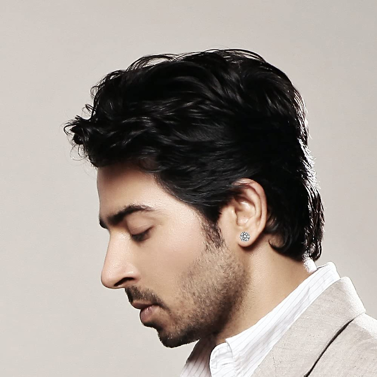 Stud Earrings Set LUCKYPADS 12 Pairs Stud Earrings for Women Hypoallergenic Stainless Steel Stud Earrings Pack Men Earrings Stud with Cubic Zirconia