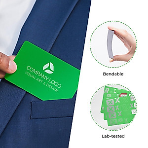 Blue Metal Business Cards Laser Engraving Blanks 60 PCS Sublimation Metal Cards Aluminum Blanks for Engraving, DIY, Gift Cards, Office Name Cards (3.38" x 2.12" x 0.007"）