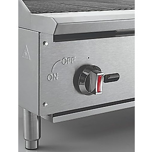 Kratos 29Y-002 36" Commercial Restaurant Gas Countertop Radiant Charbroiler, 3 Burners, 105,000 BTU Output