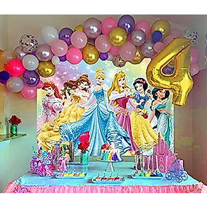 Princess Theme Photography Backdrop Princess Girls Dream Birthday Party Decoration Fantasy Princess Birthday Banner 7x5ft