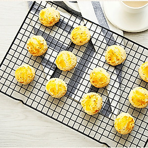 Daycount® 2-Pack Heavy-duty Cooling Rack for Baking Stacking 10 x 16 Inch Stainless Steel Wire Rack for Cooling, Drying