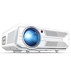 DBPOWER Projector, 3200 Lumens LCD Video Projector, Multimedia Portable Home Theater Projector Support 1080P HDMI USB SD VGA AV for Home Cinema TV Laptop Game iPhone Andriod