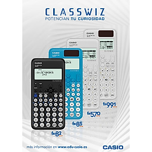 Casio FX-82SP CW – Scientific Calculator, Recommended for Spanish and Portuguese Curriculum, 5 Languages, Over 300 Functions, Dark Grey