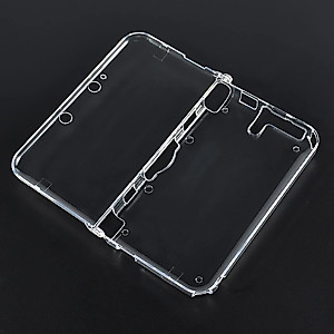 3DS XL Case - Ultra Clear Crystal Transparent Hard Shell Protective Case Cover Skin for Nintendo 3DS XL LL - [New Modified Hinge Design]