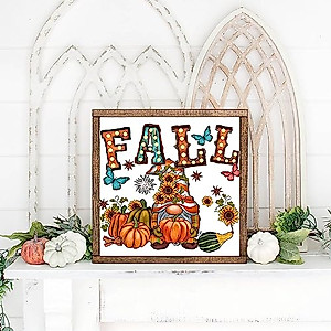 Fall Diamond Art Painting Kits for Adults - Gnome Round Full Drill Diamond Dots Paintings for Beginners, Pumpkin 5D Paint with Diamonds Pictures Gem Art Kits DIY Adult Crafts Diamond Project Kits