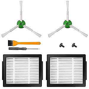 COMUSTER 16 Pack Replacement Parts for iRobot Roomba i1+ i7+ i3+ i4+ i6+ i8+ j7+/Plus Vacuum Cleaner,10 Pack HEPA Filters 2 Pack Side Brushes 2 Vacuum Bags(The accessories are neat)