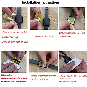 Lamshaw Compatible for MYMAHDI MP3 Player Screen Protector, [6 Pack] Full Coverage TPU Clear Film Compatible for MYMAHDI M400 4" MP3 Player (6 pack)