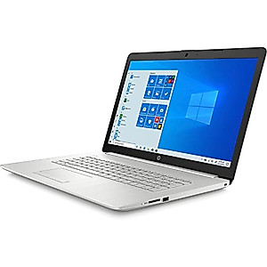 HP Laptop 17-BY4013DX 17.3" HD+ Intel Core i3-1115G4, Intel UHD Graphics, 8GB DDR4 RAM, 256GB SSD Storage, Windows 11 Home in S Mode, Natural Silver (Renewed)