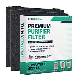 Crucial Air Replacement Carbon Air Filter - Compatible with Whirlpool Part # 8171434K, 8171434, Kenmore 83378, Fits Air Purifier Model Kenmore 295 Series, Whirlpool AP300, AP350, AP450, AP510 (8 Pack)