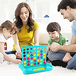 Pup Go 4 in a Row Game - 6 Spare Discs Included, Board Games Toys for Boys, Classic Four in a Row and Family Fun Games for Ages 3 4 5 6 7 8 12 Year Old Kids Children Adults (Green)