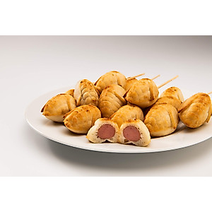 Mobi 12 Mini Corn Dogs Silicone Baking Mold, Yellow