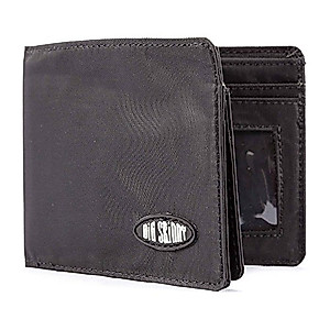 Big Skinny Men's L-Fold Passcase Slim Wallet, Holds Up to 30 Cards, Black