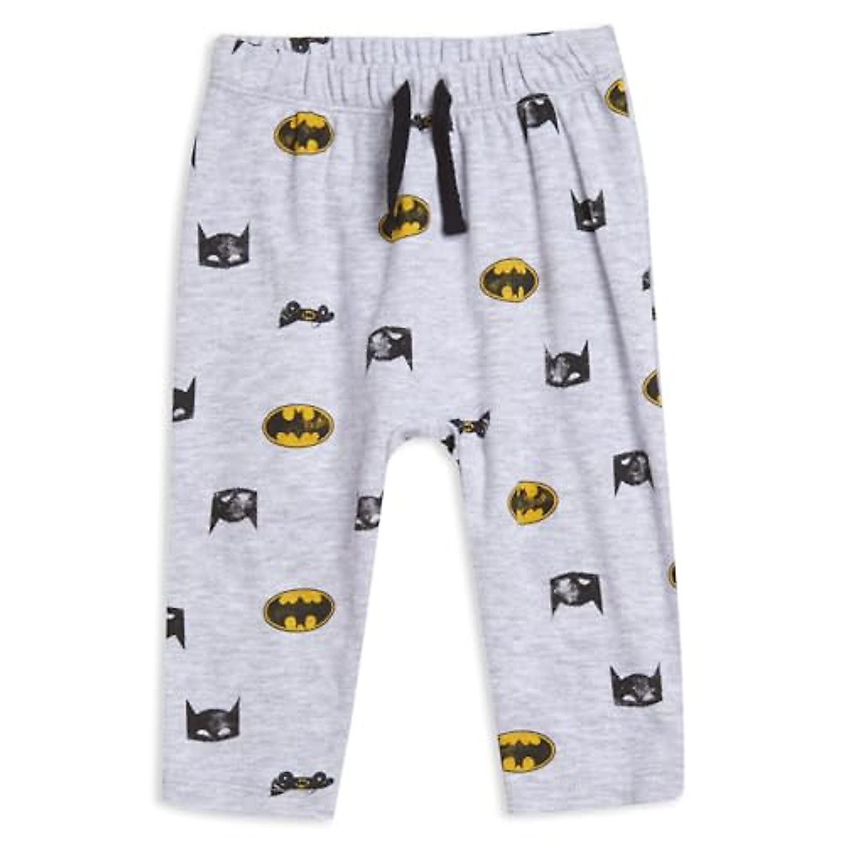 DC Comics Justice League Batman Newborn Baby Boys Bodysuit Pullover T-Shirt and Pants 4 Piece Layette Set Dark Multipack 6-9 Months