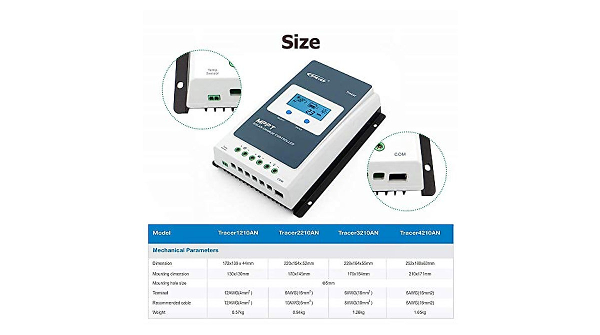 EPEVER 40A MPPT Solar Charge Controller for Efficient Power