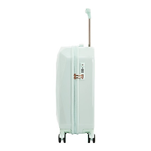 kensie Women's 3D Gemstone TSA Lock Hardside Spinner Luggage,Lightweight, Expandable, Telescoping Handles, TSA-Approved, Wheels, Mint, 28 Inches, 20 Inches