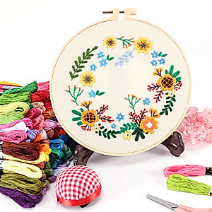 Caydo Embroidery Floss 126 Skeins Embroidery Thread, Color Friendship Bracelet String for Bracelet Making, Sewing Crafts