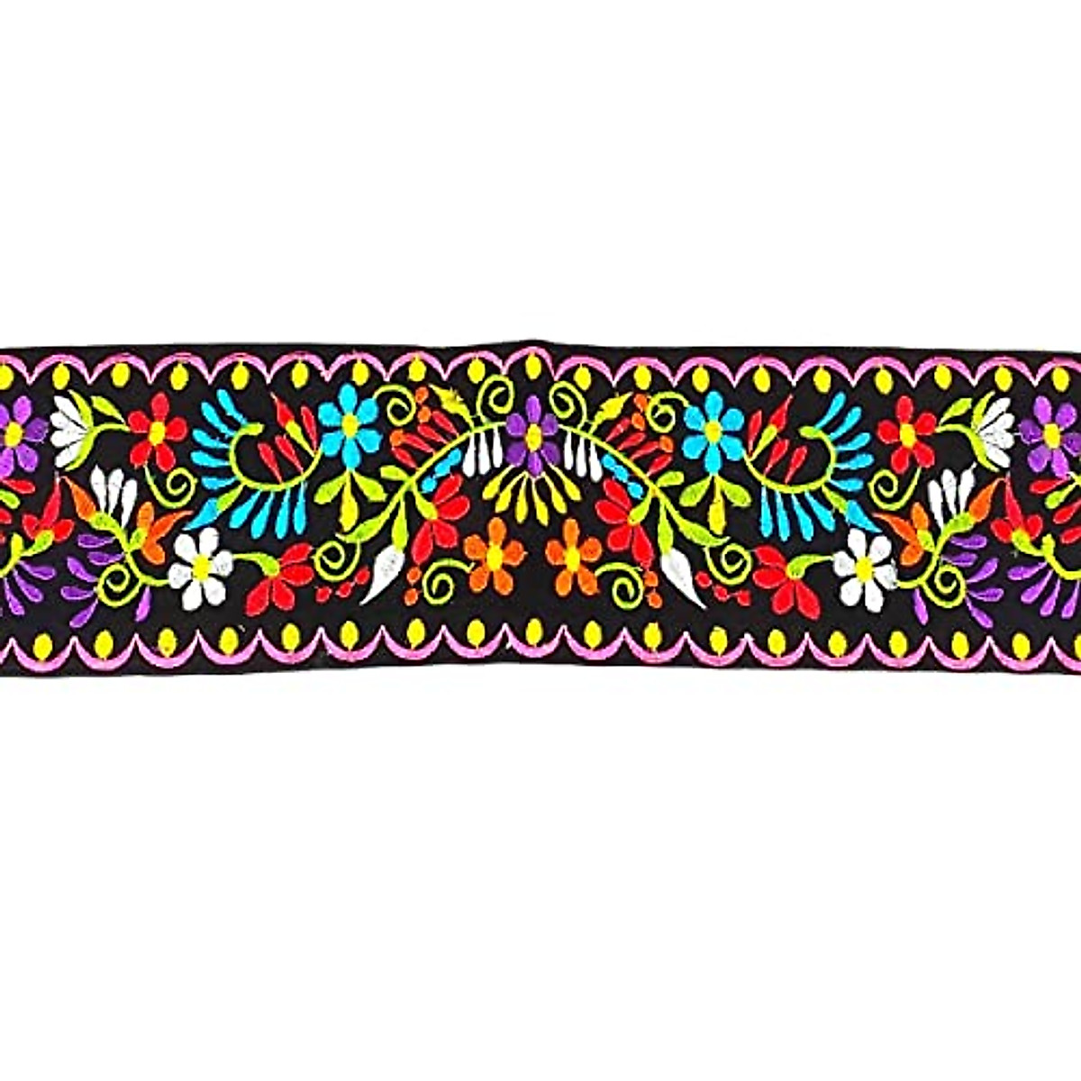 Cuitáxi Traditional Embroidered Mexican belt for women adjustable - Cinturones de mujer bordados hecho en mexico - mexican belt sash - women's belt embroidered