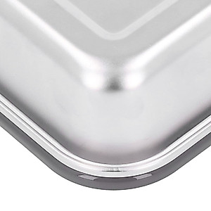 Metal Food Container, Stainless Steel Food Storage Container Leak Proof Sinking Lid for Restaurant (500ml)