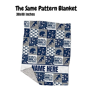 Personalized Football Theme Baby Crib Sheets with Name, Custom Rugby Sports Fitted Crib Bedding Sheets for Baby Boys, Baby Bedding Sets, Crib Mattress Sheets, Mini Crib Sheet | Name Crib Sheets