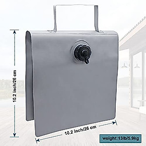 4 Packs Heavy Duty Water Saddlebag Design Sandbag for Photography Empty Water Weight Bags for Photo Video Studio Stand Light Stand Backyard Outdoor Patio Sports(Gray) (White)