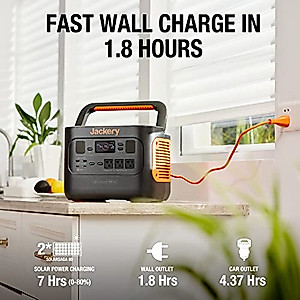 Jackery Solar Generator 1000 PRO, 1002Wh Power Station with 2* 80W Solar Panels, AC Fast Charging in 1.8 Hours, Dual PD 100W Ports, Two-Sided Sunlight Absorption, for RV Outdoor Camping & Power Outages