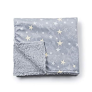 Tadpoles Stroller Blanket and Lovie Set Elephant, Stars, Unisex, Girls, Boys, 2 Piece, Grey