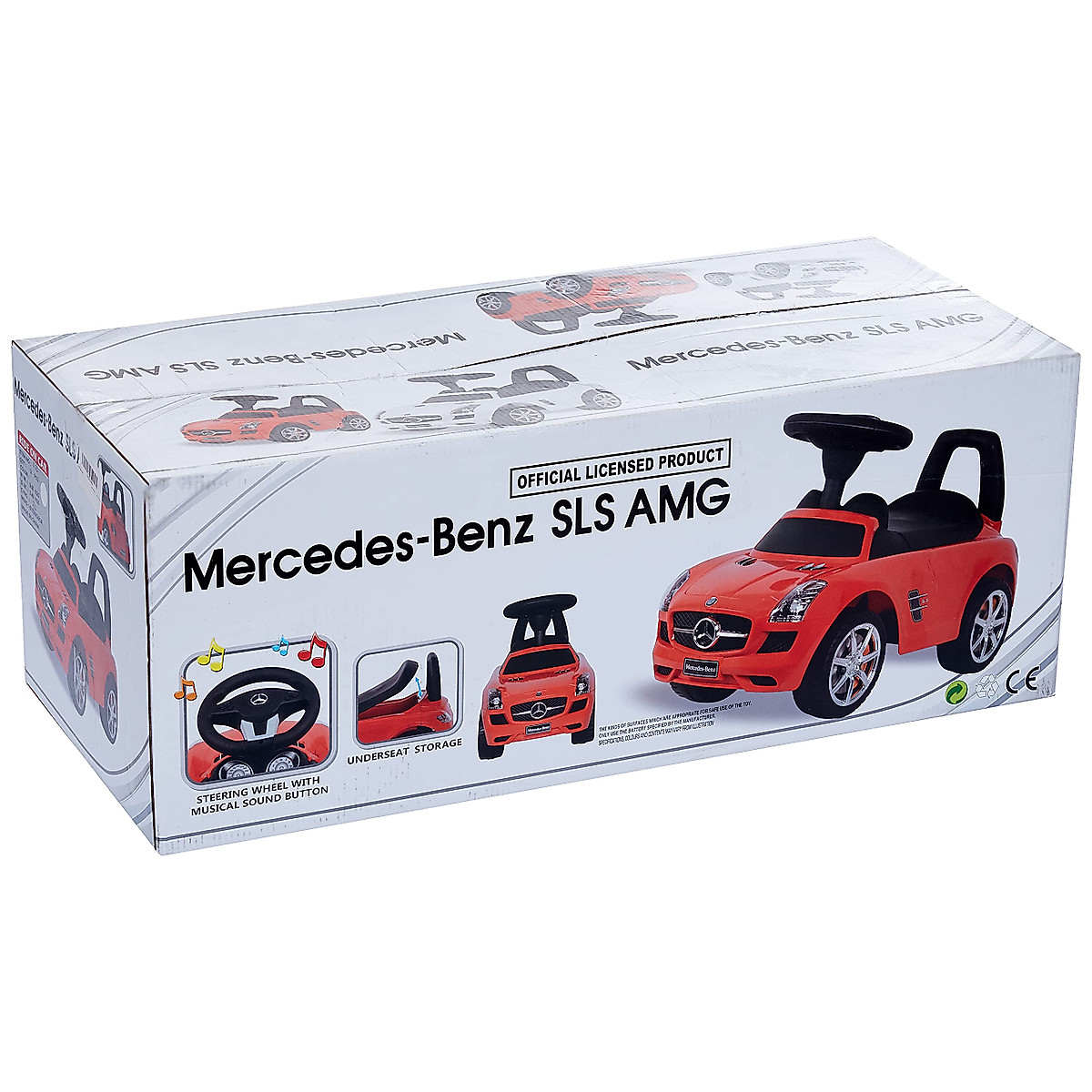 Best Ride On Cars Mercedes Benz push Car, White