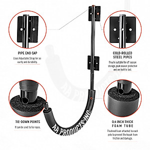 AA Products Kayak Storage Hanger Rack for Canoe Paddle Kayak Accessories Wall Mount Hanging Hooks for Indoor Outdoor, Set of 2