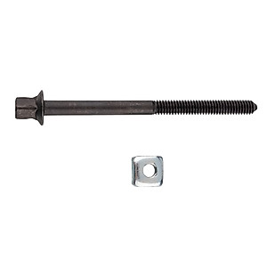 Black Steel Antique & Poster Style Bed Bolt with Nut | Bolt for Wooden Bed Frames, Antique Hardware for Old or Modern Bed | UA-761-B