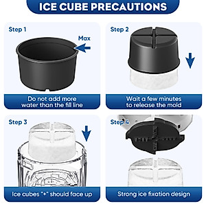 Hozodo Shave Ice Attachment for Kitchenaid Stand Mixers, Snow Cone Machine for Kitchenaid Mixer Attachments with Coarse and Fine Blades, 8 Ice Cube Molds