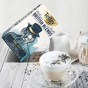 Tetley British Blends Earl Grey Black Tea, Fresh & Zesty Flavored Tea, 20 Teabags (Pack of 6), Rainforest Alliance Certified