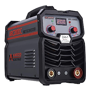 ARC-200, 200-Amp Stick Arc & Lift-TIG Combo Welder, 100-250V Wide Voltage, 80% Duty Cycle, Compatible with all Electrodes: E6010 E6011 E6013 E7014 E7018 etc.