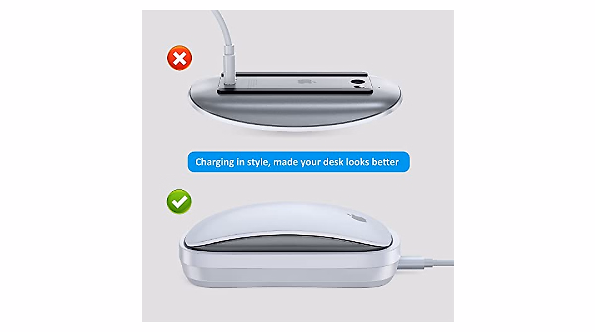 HONKID Charging Station for Magic Mouse 2 and Wireless Charging QI Cell ...