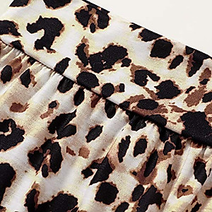 Tiny Cutey Newborn Baby Girl Clothes T-shirt Top Leopard Pant with Headband 3PCs Summer Clothes Set (White-Sassy, 18-24 Months)