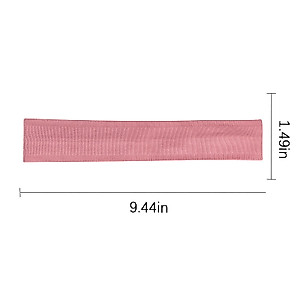 ONEYE Non Slip Headband Workout Headbands for Women Men Solid Sport Headbands Silicone Sweatbands Elastic Sport Hair Bands for Yoga Running Sports Travel Indoor Fitness Gym with 5 PCS