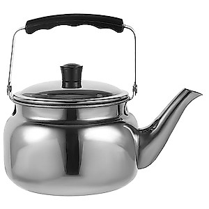 Lurrose Whistling Tea Kettle 1QT Stainless Steel Teakettle with Cool Grip Handle Whistling Teapot for Stovetop