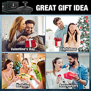 VIKICON Silicone Scalp Massager Shampoo Brush for Hair Growth, Beard Brush for Men, Face & Beard Scrubber Exfoliator, Wet Dry Shower Head Scalp Massager for Exfoliating Dandruff, Gifts for Him Father