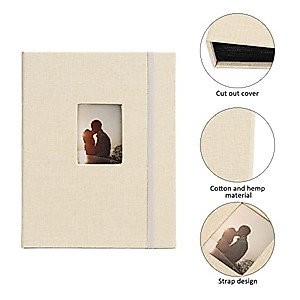 Photo Album, Mini Large Capacity Delicate Lightweight Photo Album for Ticket (Khaki)