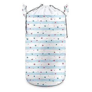 Beegreen XX-Large Drawstring Laundry Hamper 115L Dot Laundry Bag, Collapsible Laundry Baskets with Handles, Dirty Clothes Hamper for Bedroom Bathroom Dorm,Foldable Tall Clothes Hamper
