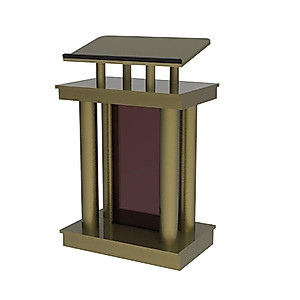 FixtureDisplays® Deluxe Podium Floor Standing Lectern Church Pulpit w/Elevated Reading Surface 14315-CLASSIC